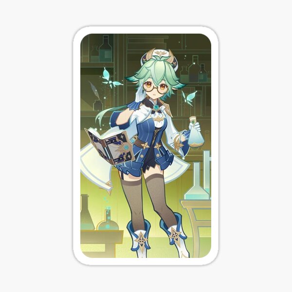 "Genshin Impact TCG | Sucrose" Sticker for Sale by MonaMegistus | Redbubble