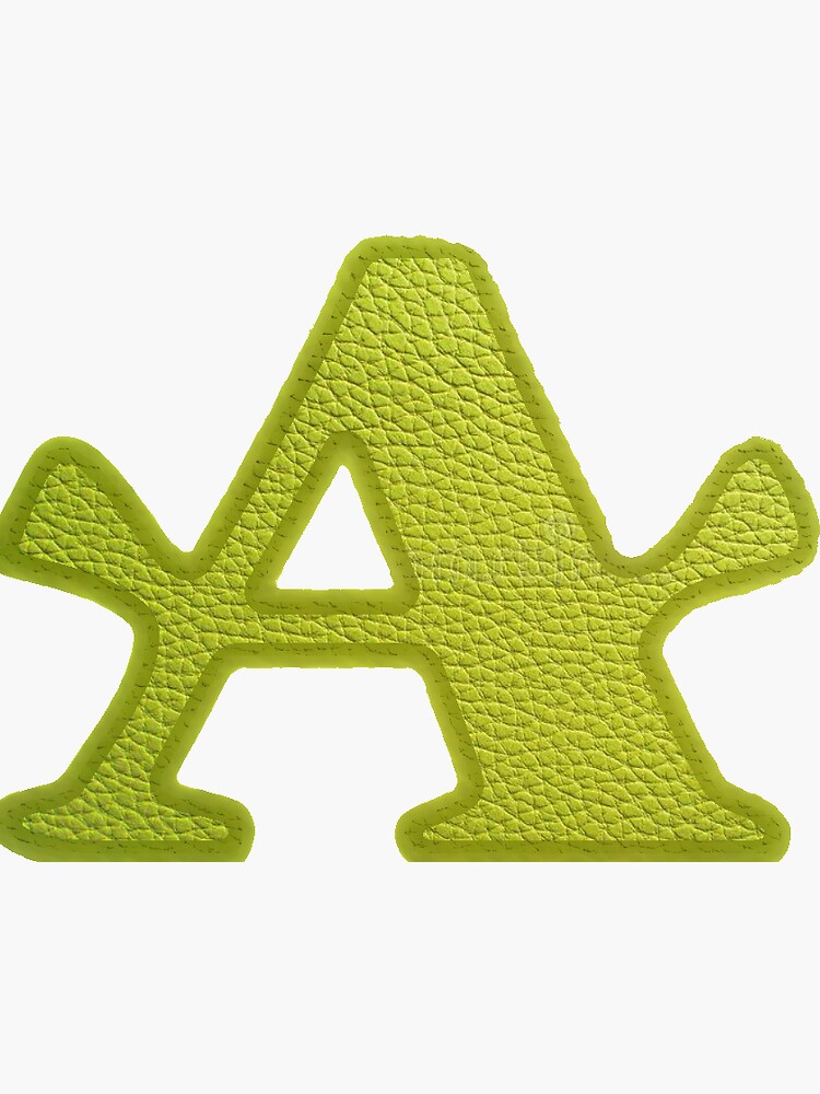 "Shrek Letter A" Sticker for Sale by DMoney9 | Redbubble