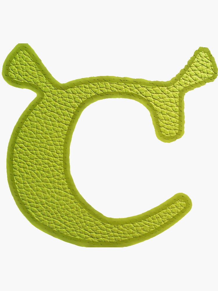 "Shrek Letter C Name" Sticker for Sale by DMoney9 | Redbubble