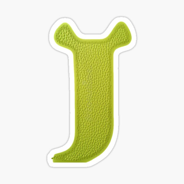 "Shrek Letter J Name" Sticker for Sale by DMoney9 | Redbubble