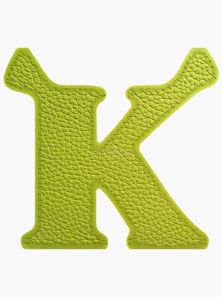 "Shrek Letter K Name" Sticker for Sale by DMoney9 | Redbubble