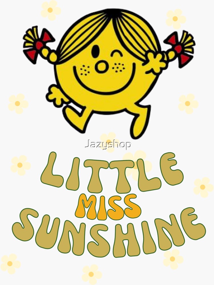 "Little Miss Sunshine" Sticker for Sale by Jazyshop | Redbubble