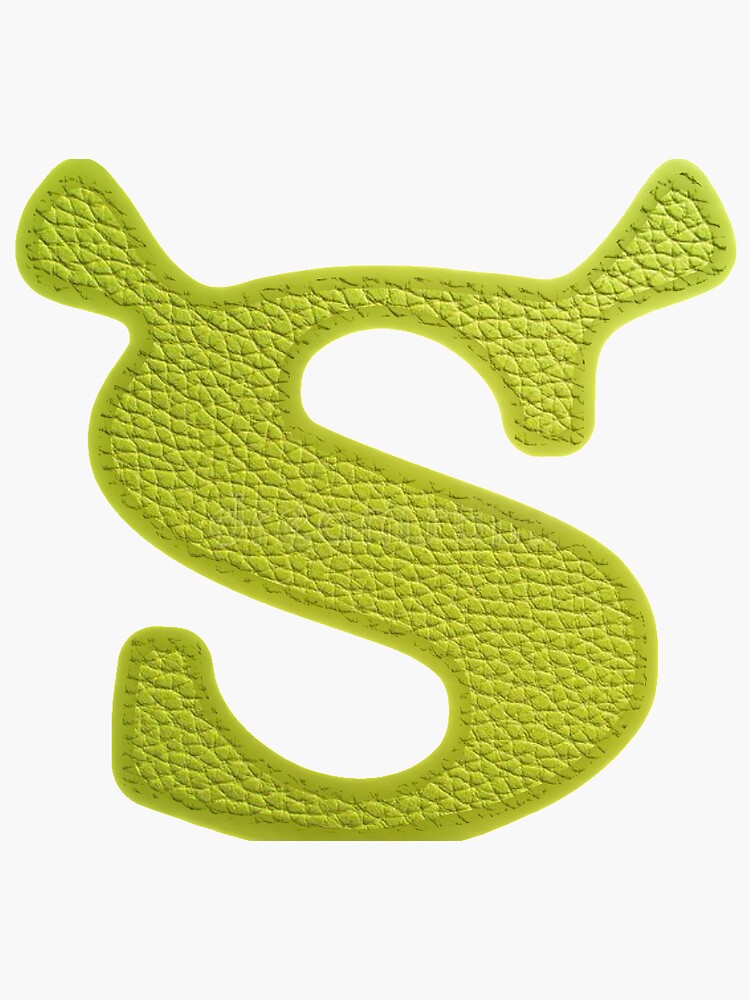 "Shrek Letter S Name" Sticker for Sale by DMoney9 | Redbubble