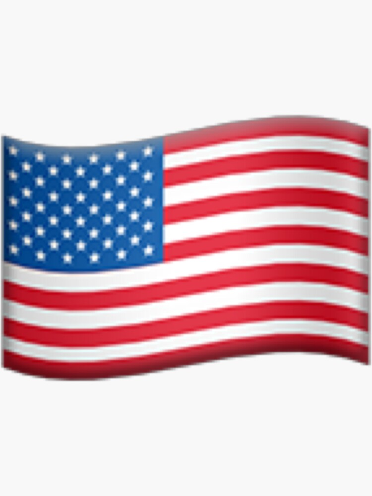 "flag of the United States Emoji" Sticker for Sale by Popular-Gifts ...