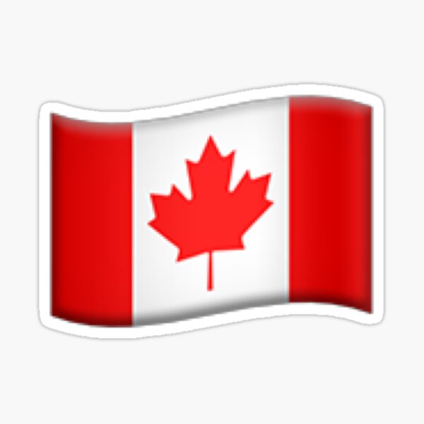 "flag of Canada Emoji" Sticker for Sale by Popular-Gifts | Redbubble