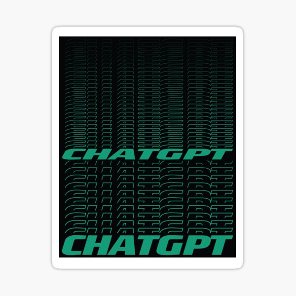 "ChatGPT| Open AI" Sticker for Sale by mandydsgn | Redbubble