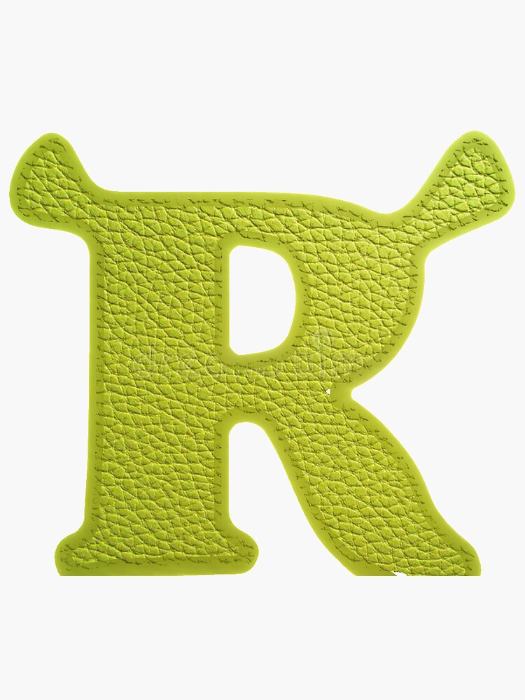 "Shrek Letter R Name" Sticker for Sale by DMoney9 | Redbubble