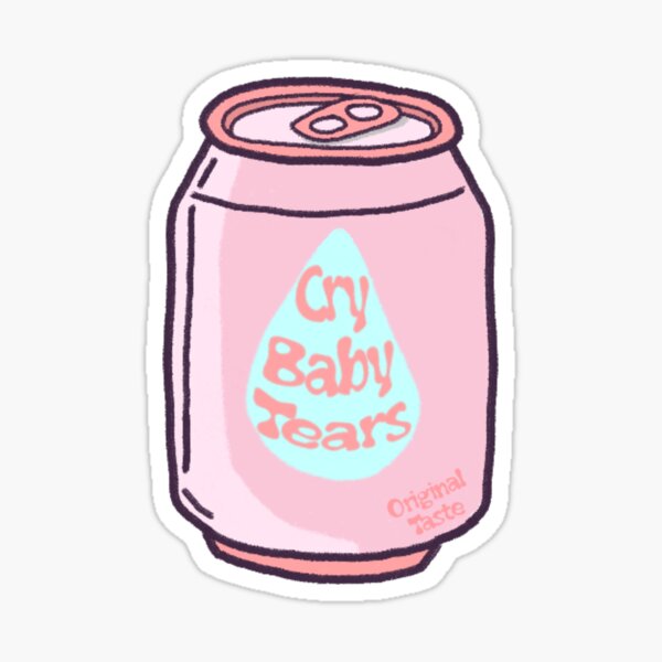 "Soda drink cry baby " Sticker for Sale by keikei333 | Redbubble