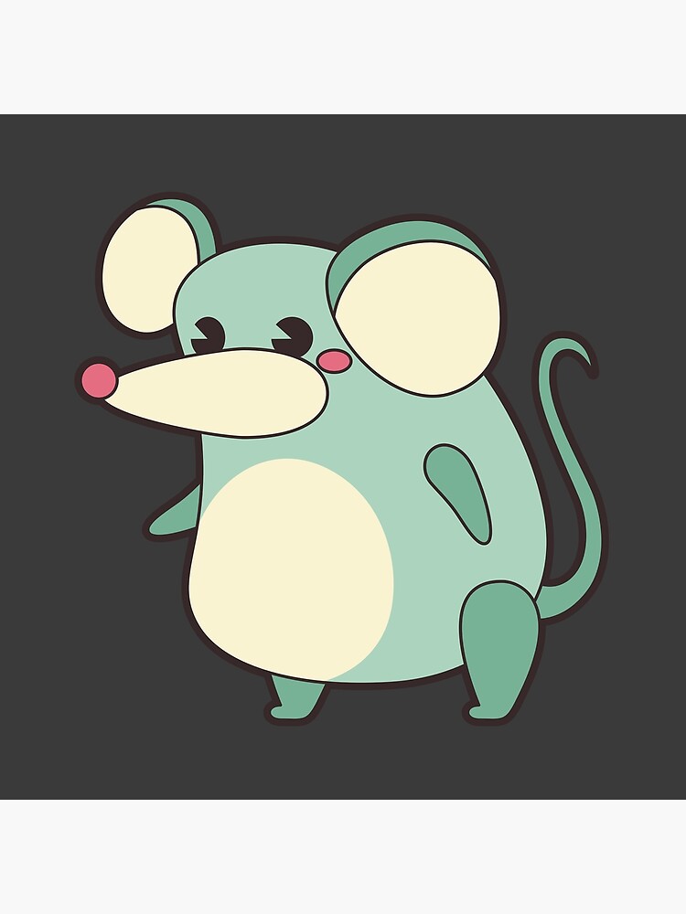 "Rat-A-Tat-Tat Green Chunky Rat" Poster for Sale by GypsyGarou | Redbubble