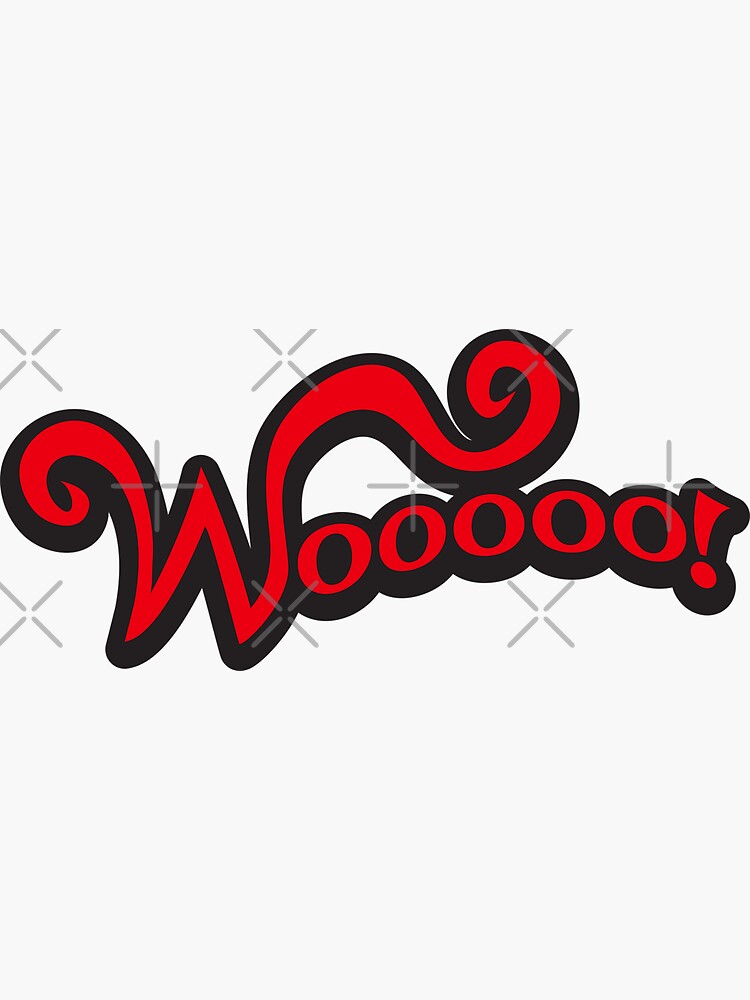 "WOOOOO!™ Limited Edition" Sticker for Sale by superlitmerch | Redbubble