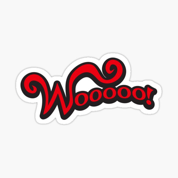 "WOOOOO!™ Limited Edition" Sticker for Sale by superlitmerch | Redbubble