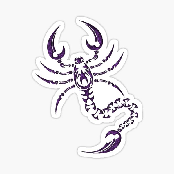 "purple scorpion" Sticker for Sale by dr-black | Redbubble