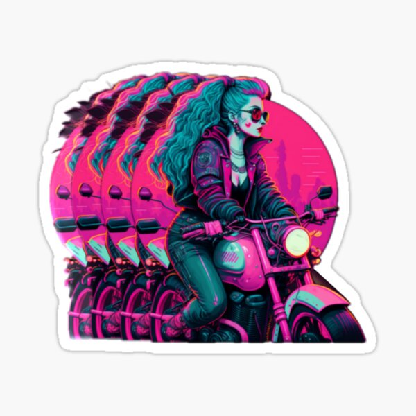"Bike rider girl" Sticker for Sale by MYMKAE1 | Redbubble