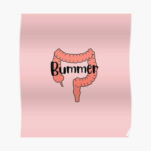 Poster « Bummer, jeu de mots d'humour médical sur la maladie chronique ...