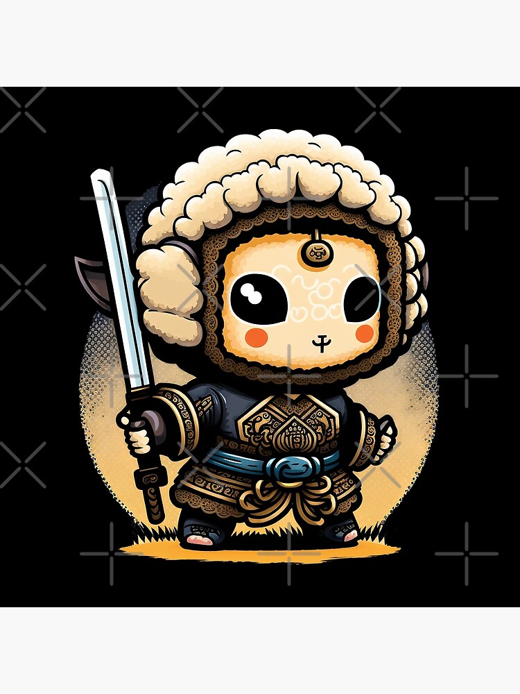 "Chibi Furry Samurai" Art Print for Sale by Stickapom | Redbubble