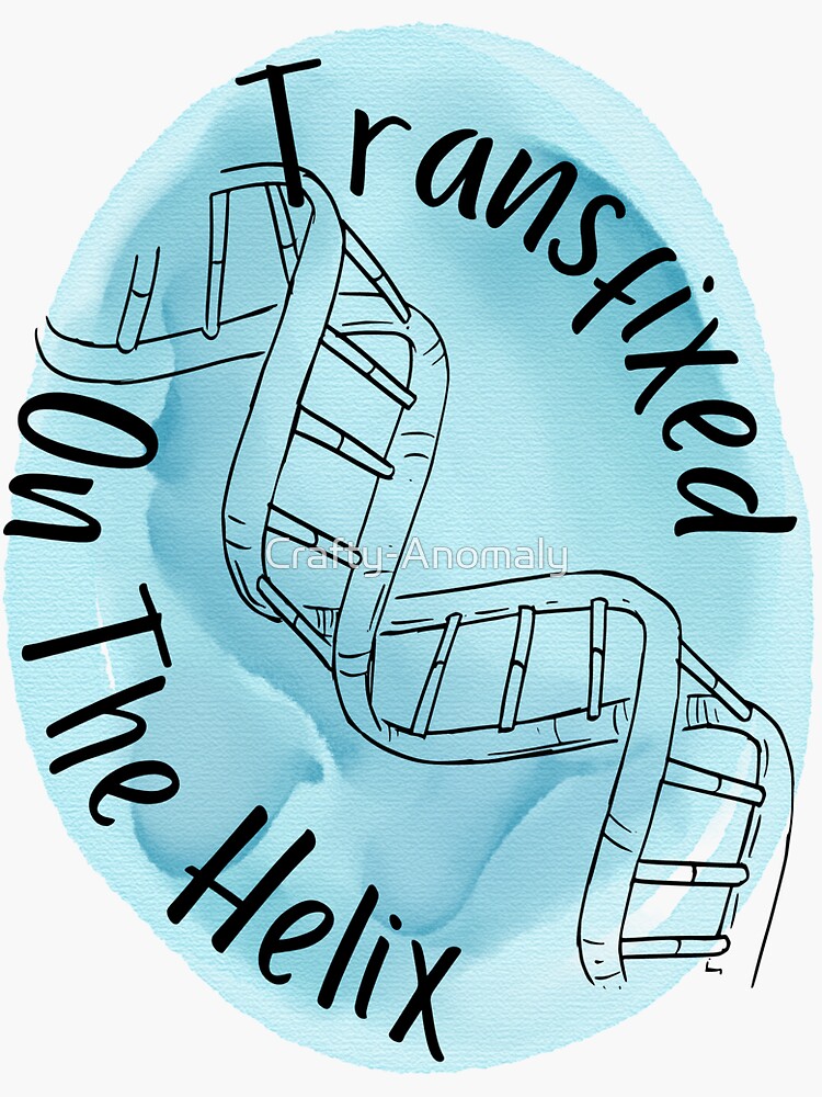 "Transfixed on the Helix DNA genetics watercolor" Sticker for Sale by ...