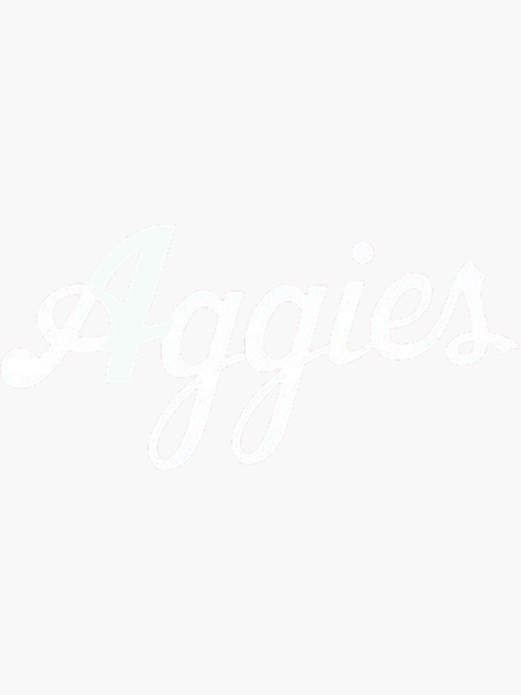 "Texas A&M Aggies script Letters" Sticker for Sale by bvieger | Redbubble