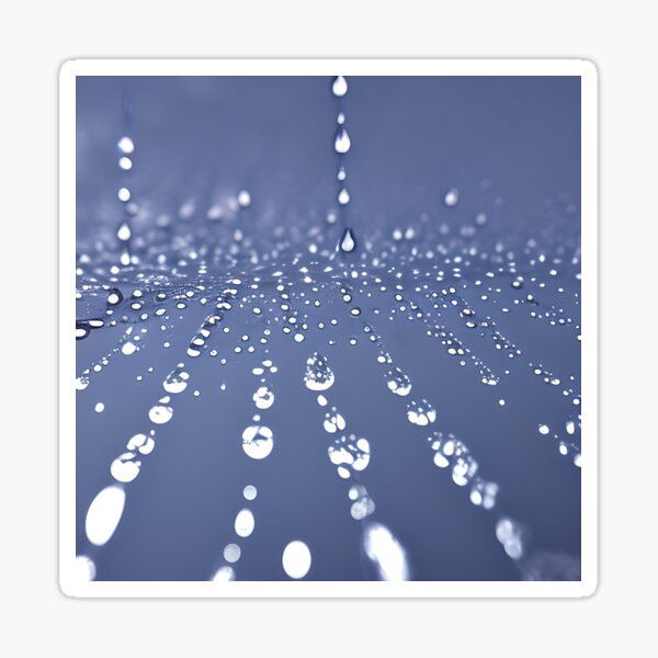 "Water drops in vacuum - space waterdrops droplets " Sticker for Sale by bacteriart | Redbubble
