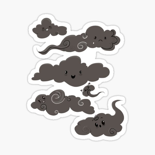 "Stormy Weather" Sticker for Sale by GypsyGarou | Redbubble