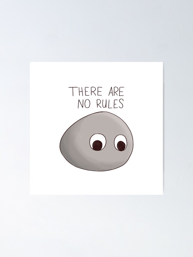 "Everything everywhere all at once - rock There are no rules" Poster by ...