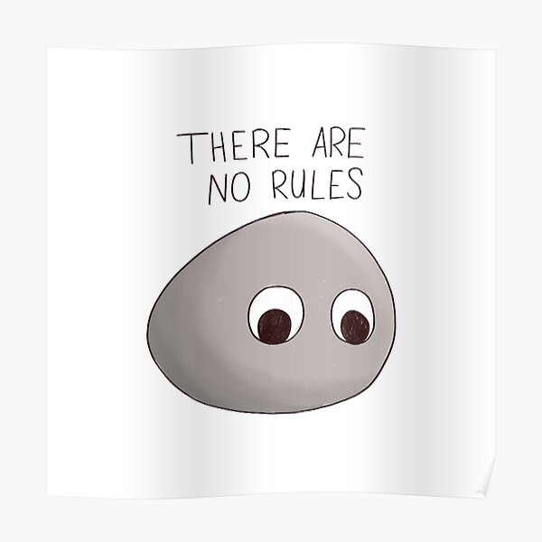 "Everything everywhere all at once - rock There are no rules" Poster ...