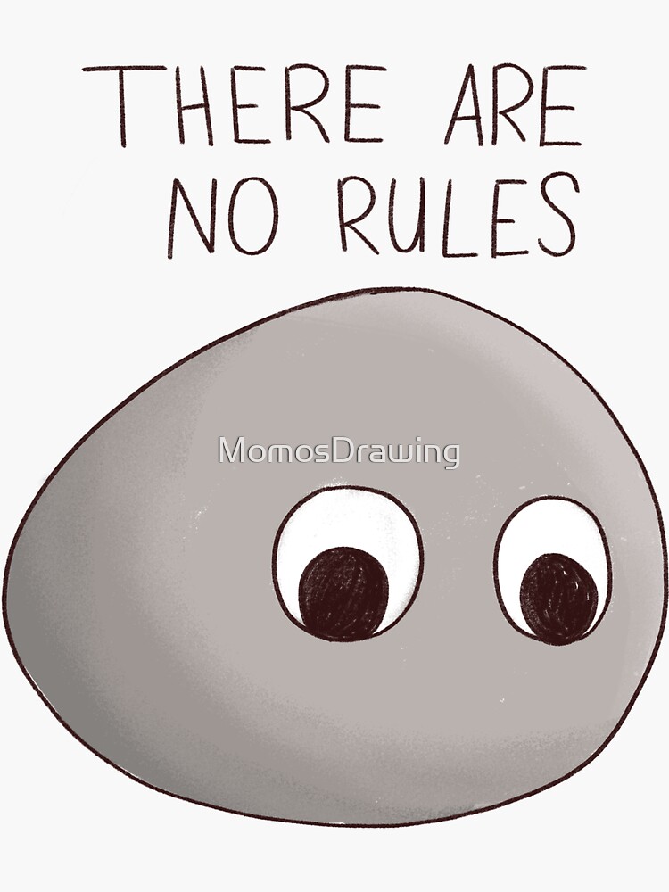 "Everything everywhere all at once - rock There are no rules" Sticker ...