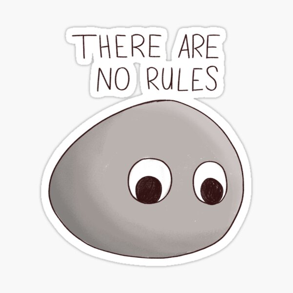 "Everything everywhere all at once - rock There are no rules" Sticker ...