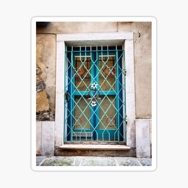"blue old window" Sticker for Sale by barbich | Redbubble