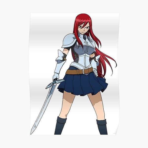 "Fairy Tail Erza" Poster for Sale by KaeHeu | Redbubble
