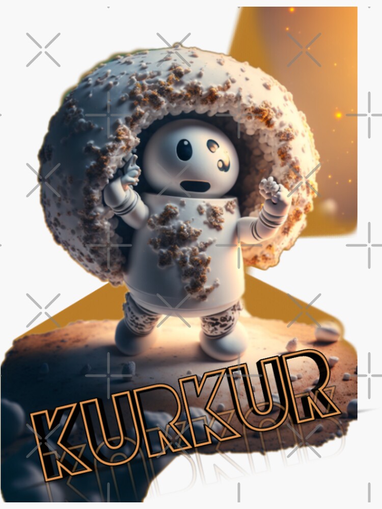 "KURKUR " Sticker for Sale by MYMKAE1 | Redbubble