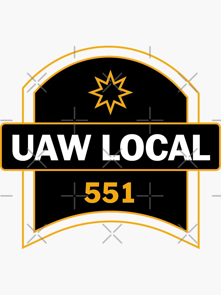 "UAW local 551 design " Sticker for Sale by Shuvo1297 | Redbubble