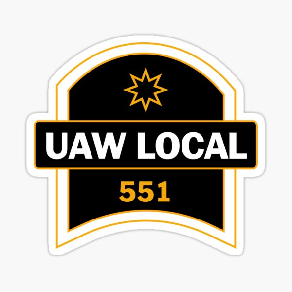 "UAW local 551 design " Sticker for Sale by Shuvo1297 | Redbubble
