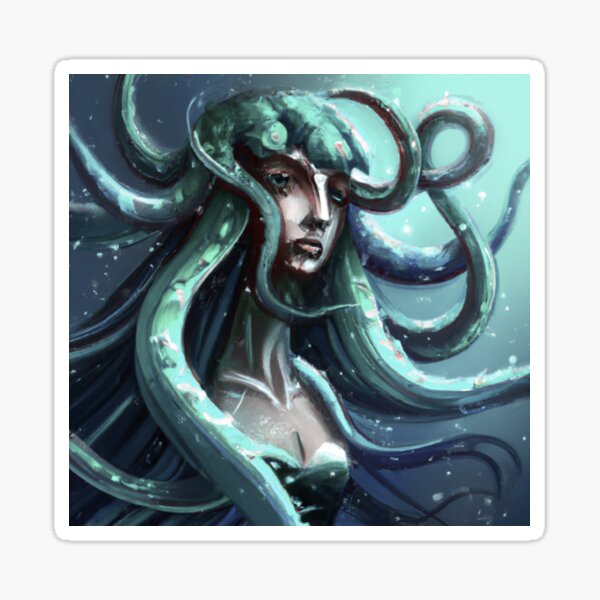 "Greek medusa" Sticker for Sale by magicadesign | Redbubble