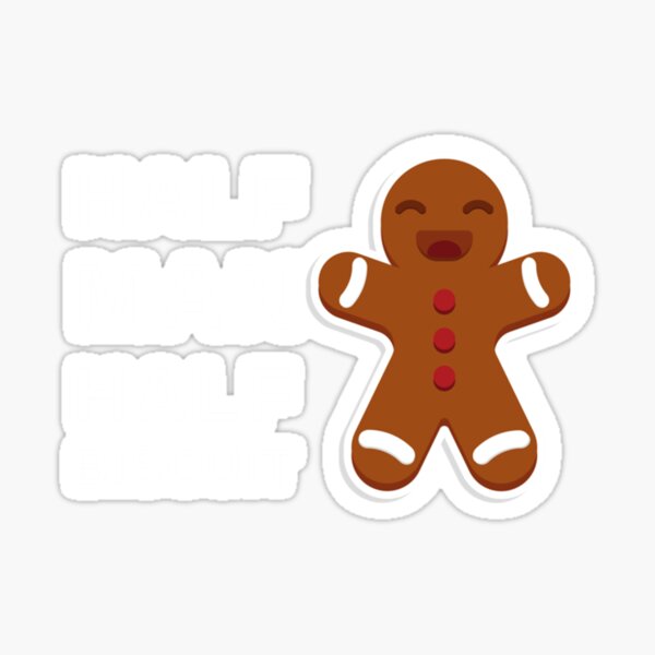 "Half man half biscuit" Sticker for Sale by poppetcrafts | Redbubble