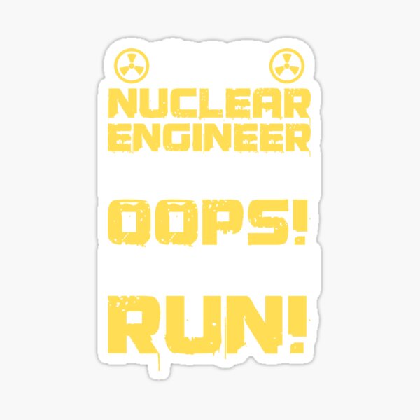"Nuclear Energy Radiation Symbol Nuclear Engineer" Sticker for Sale by ...