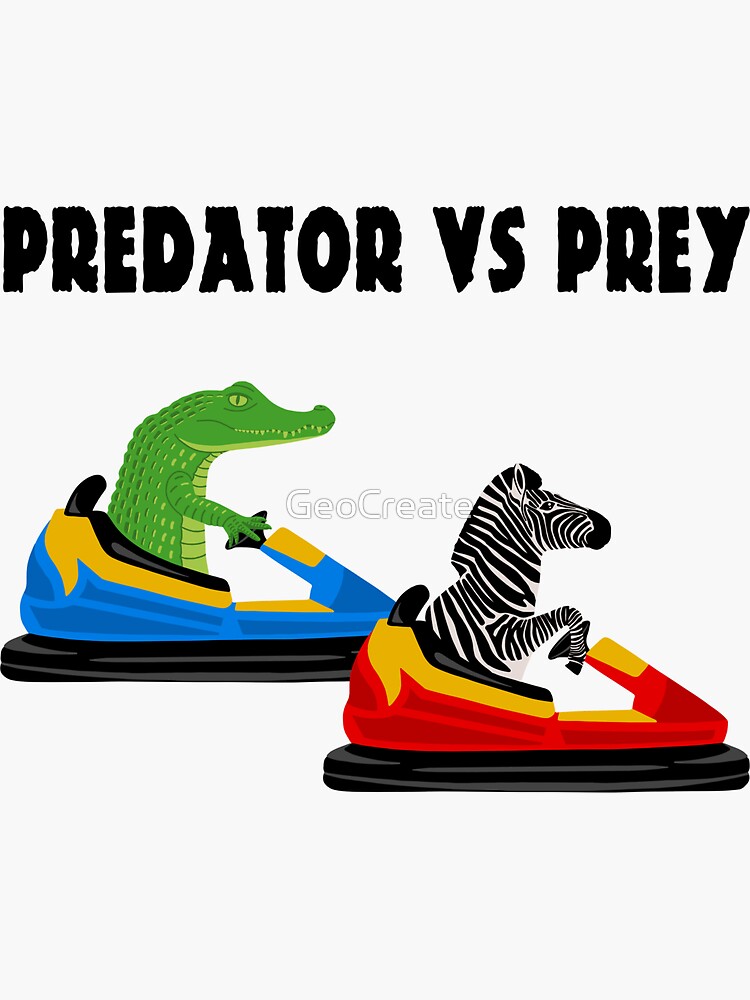 "Predator vs Prey " Sticker for Sale by GeoCreate | Redbubble