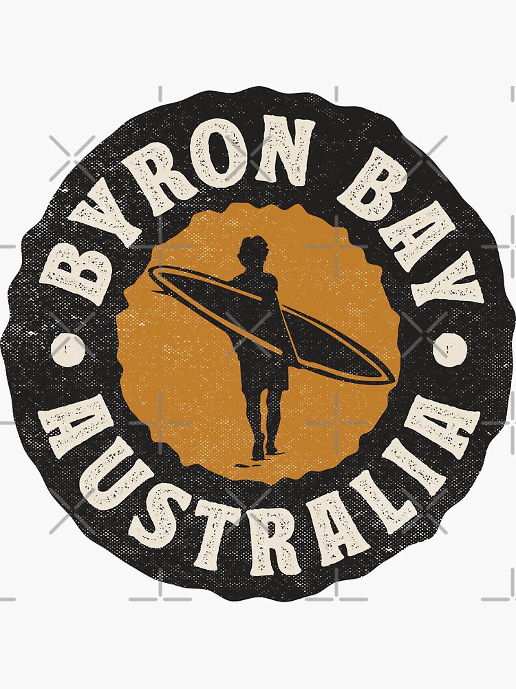 "BYRON BAY SURF BEACH" Sticker for Sale by TonySpencer | Redbubble