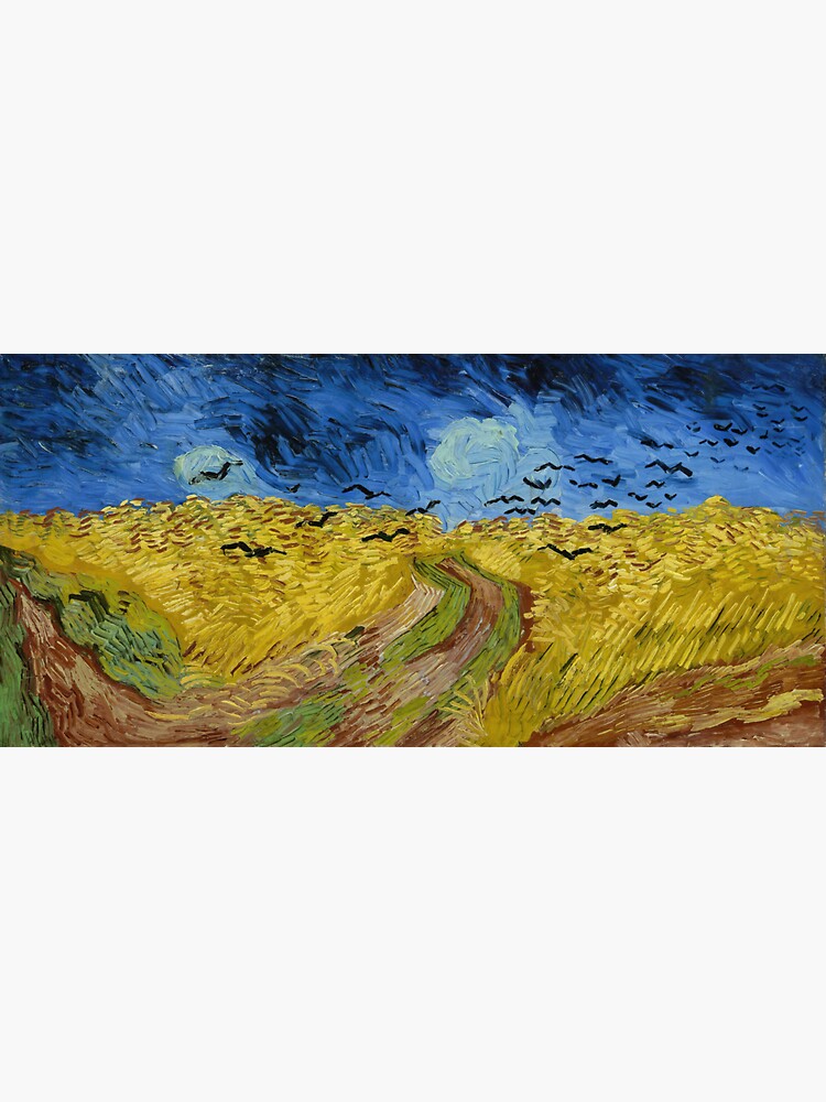 "Wheatfield with crows - Vincent van Gogh" Sticker for Sale by Onodera ...