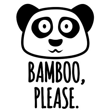 "Bamboo Please - Funny Panda Quotes" Kids T-Shirt for Sale by ...