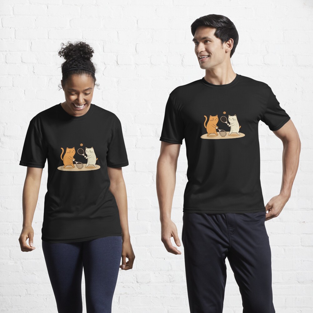 "Cats Playing Tennis" Sticker for Sale by YoobiArt | Redbubble