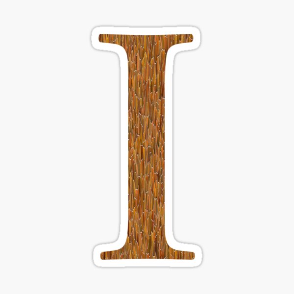 "Alphabet Letter I" Sticker for Sale by MEG-mon | Redbubble