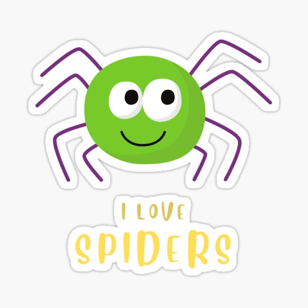 " I Love Spiders" Sticker for Sale by DLCCreations | Redbubble