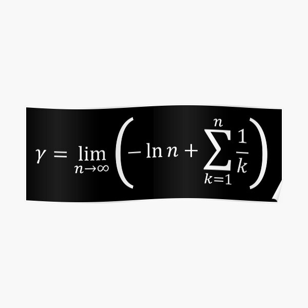"Euler Constant - Calculus And Math" Poster for Sale by ScienceCorner ...