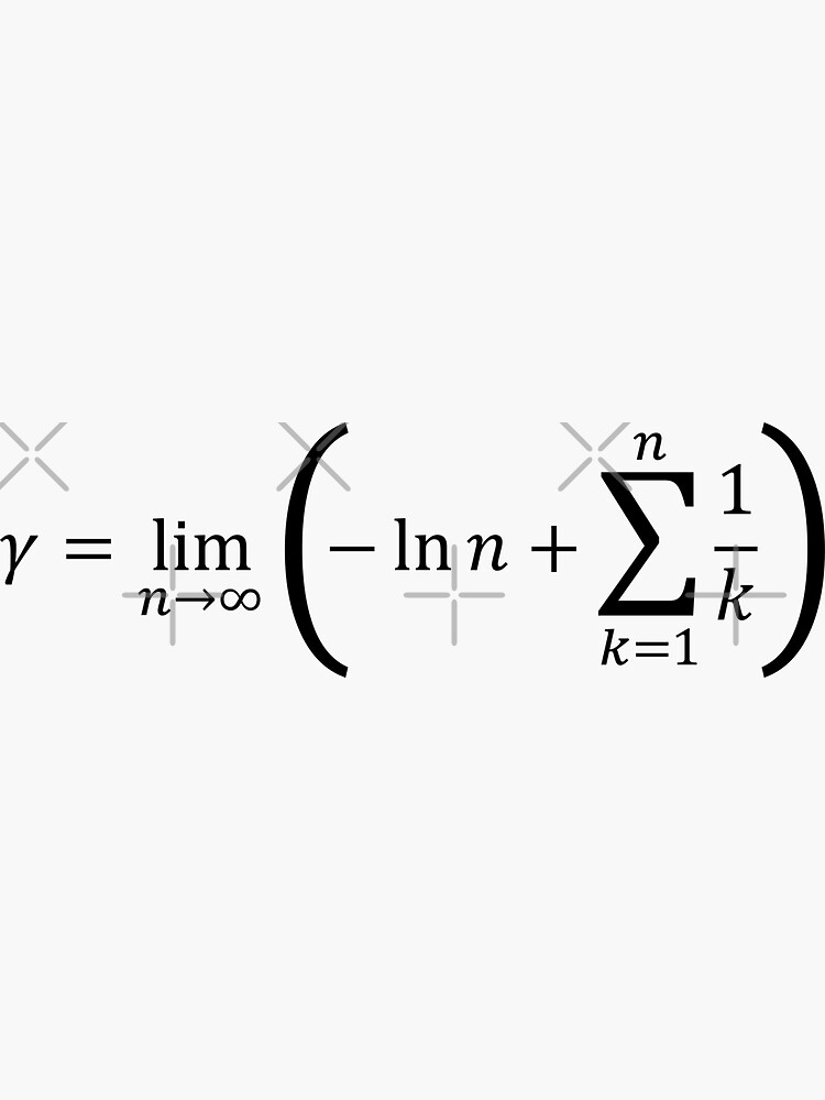 Euler Constant Calculus And Math Sticker For Sale By Sciencecorner