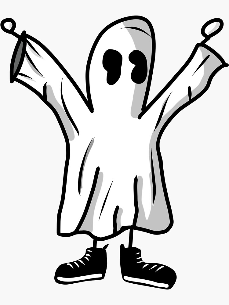 "Stick Ghost" Sticker for Sale by StickingWith | Redbubble