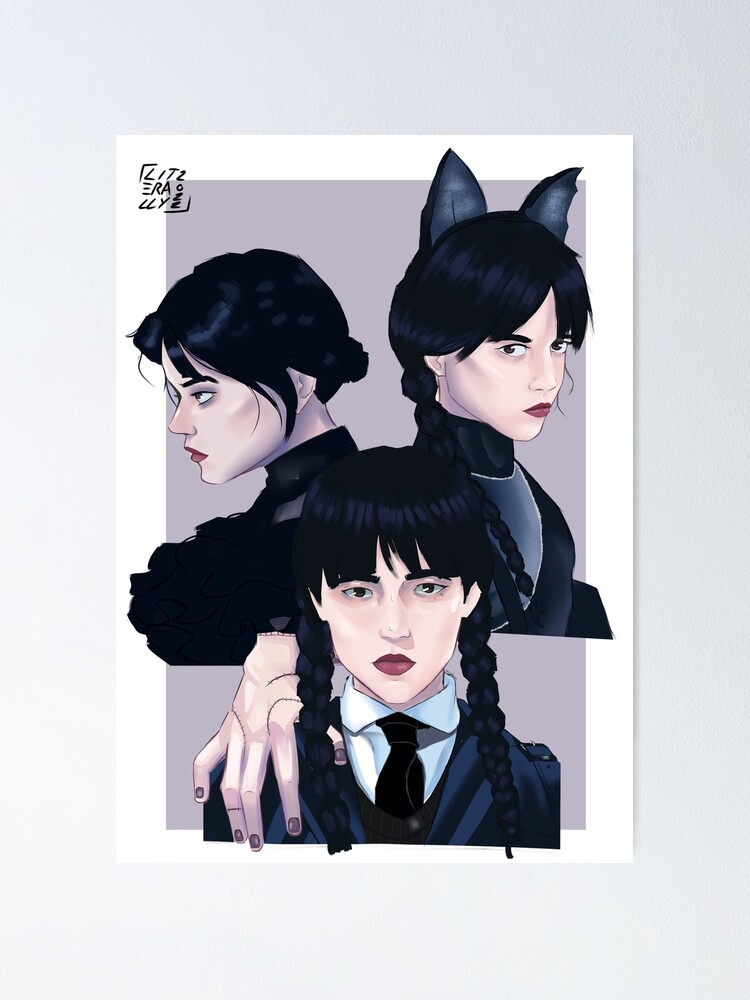 "Wednesday Addams" Poster for Sale by Its-Literally | Redbubble