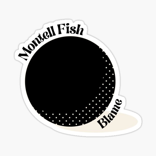 "Montell Fish" Sticker for Sale by Coraliv03 | Redbubble