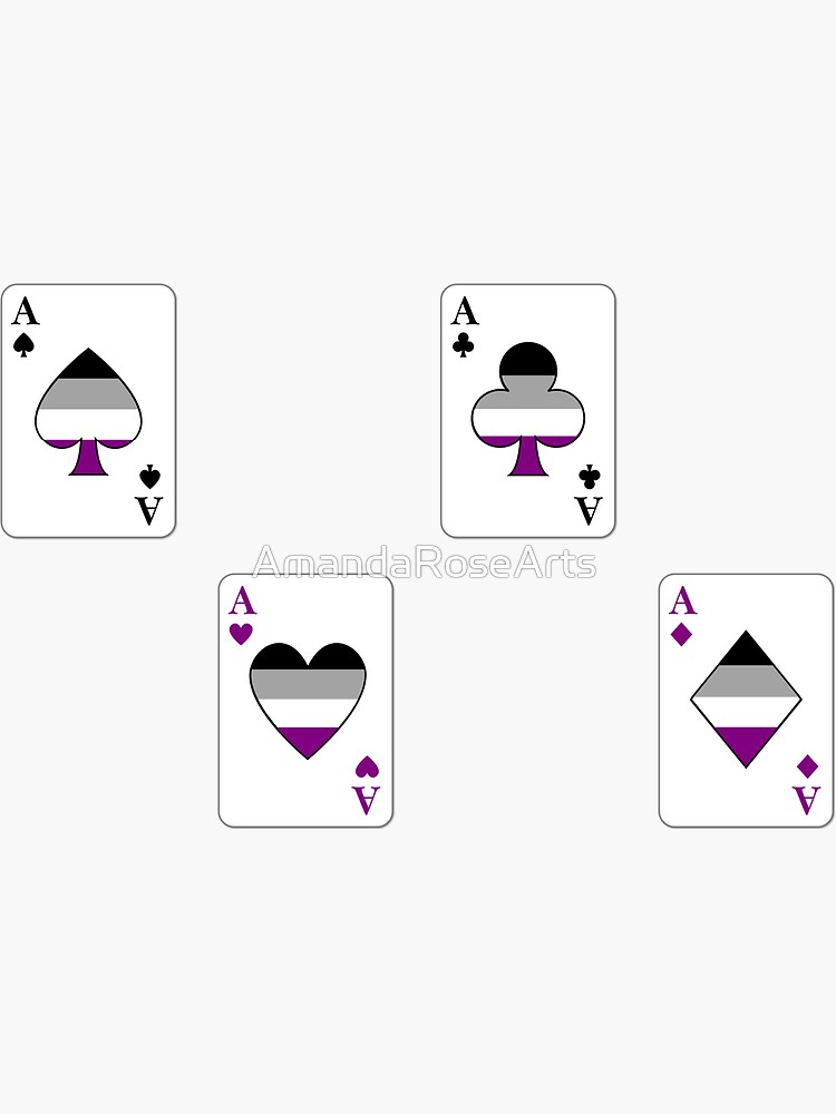 "4 of a Kind Ace Flag" Sticker for Sale by AmandaRoseArts | Redbubble