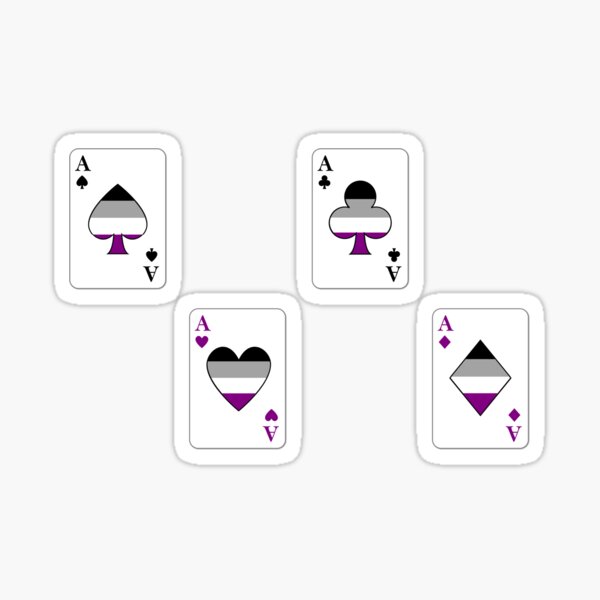 "4 of a Kind Ace Flag" Sticker for Sale by AmandaRoseArts | Redbubble