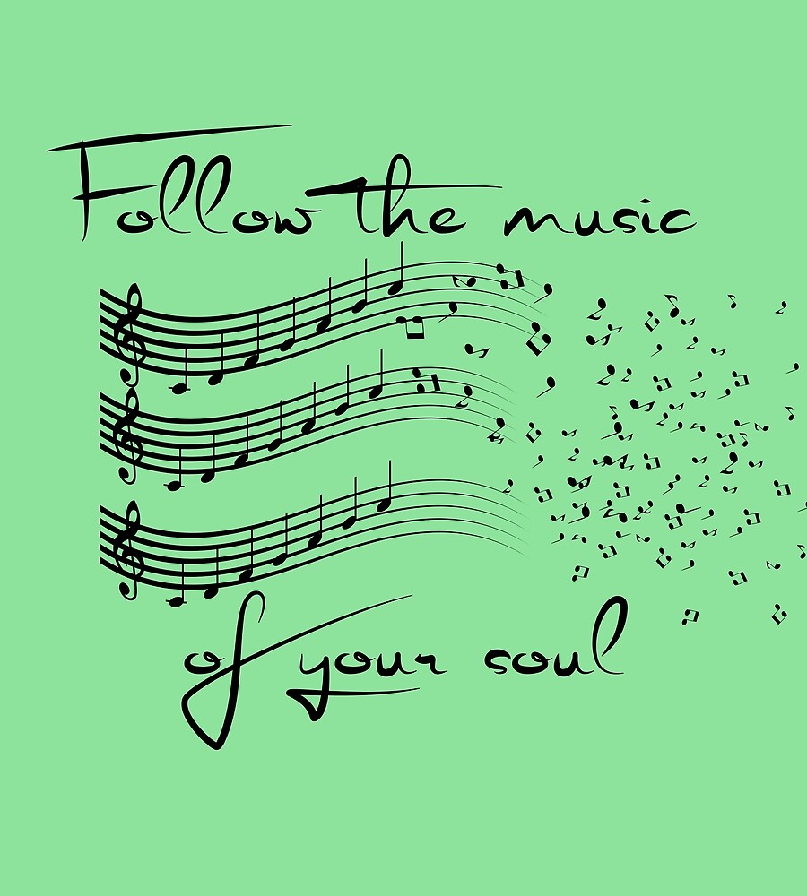 "Follow the music" by DecoRary | Redbubble